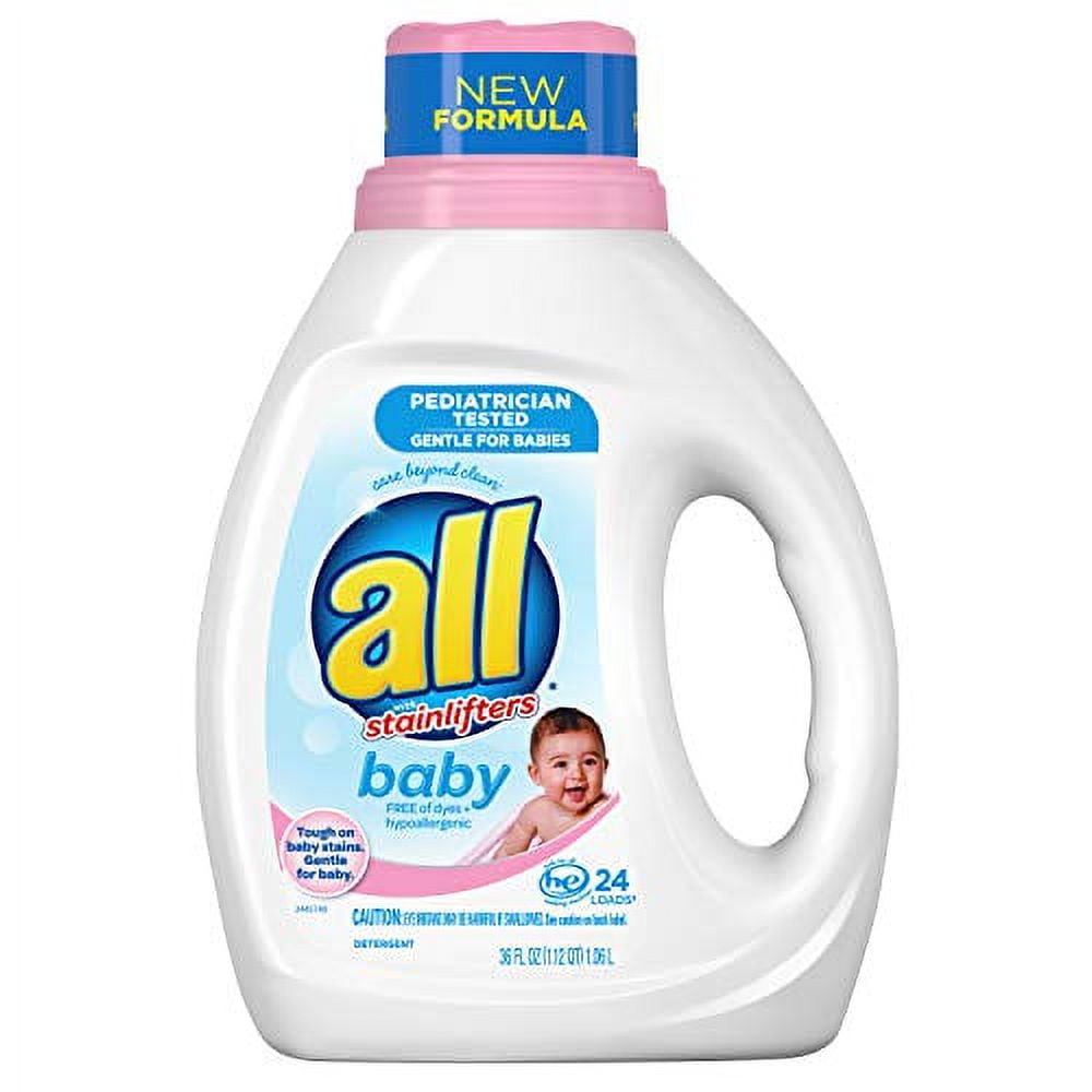 All Baby Hypoallergenic Liquid Laundry Detergent, Gentle for Sensitive ...