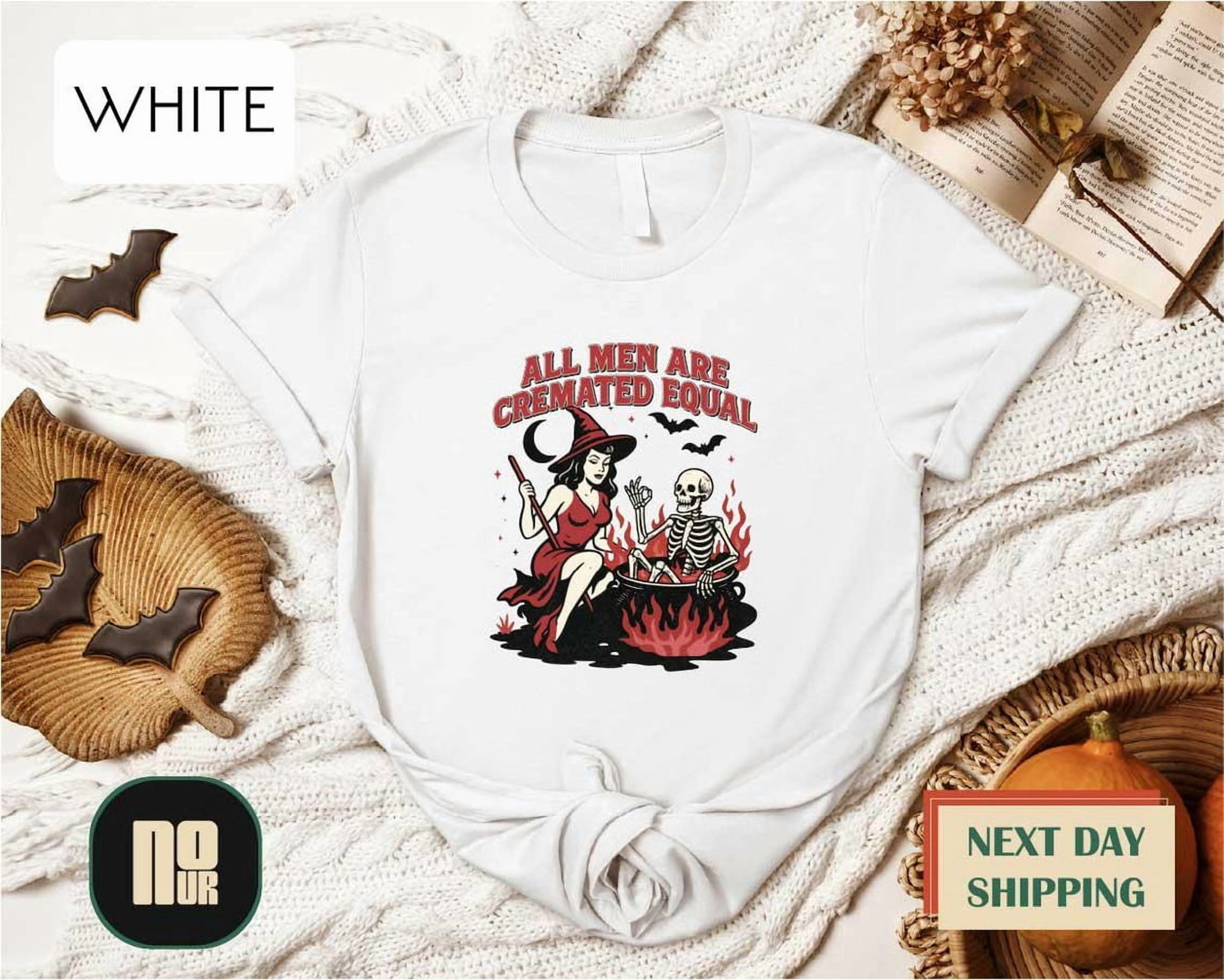 All Men Are Created Equal Shirt, season Witch Tee, Spooky Feminist ...