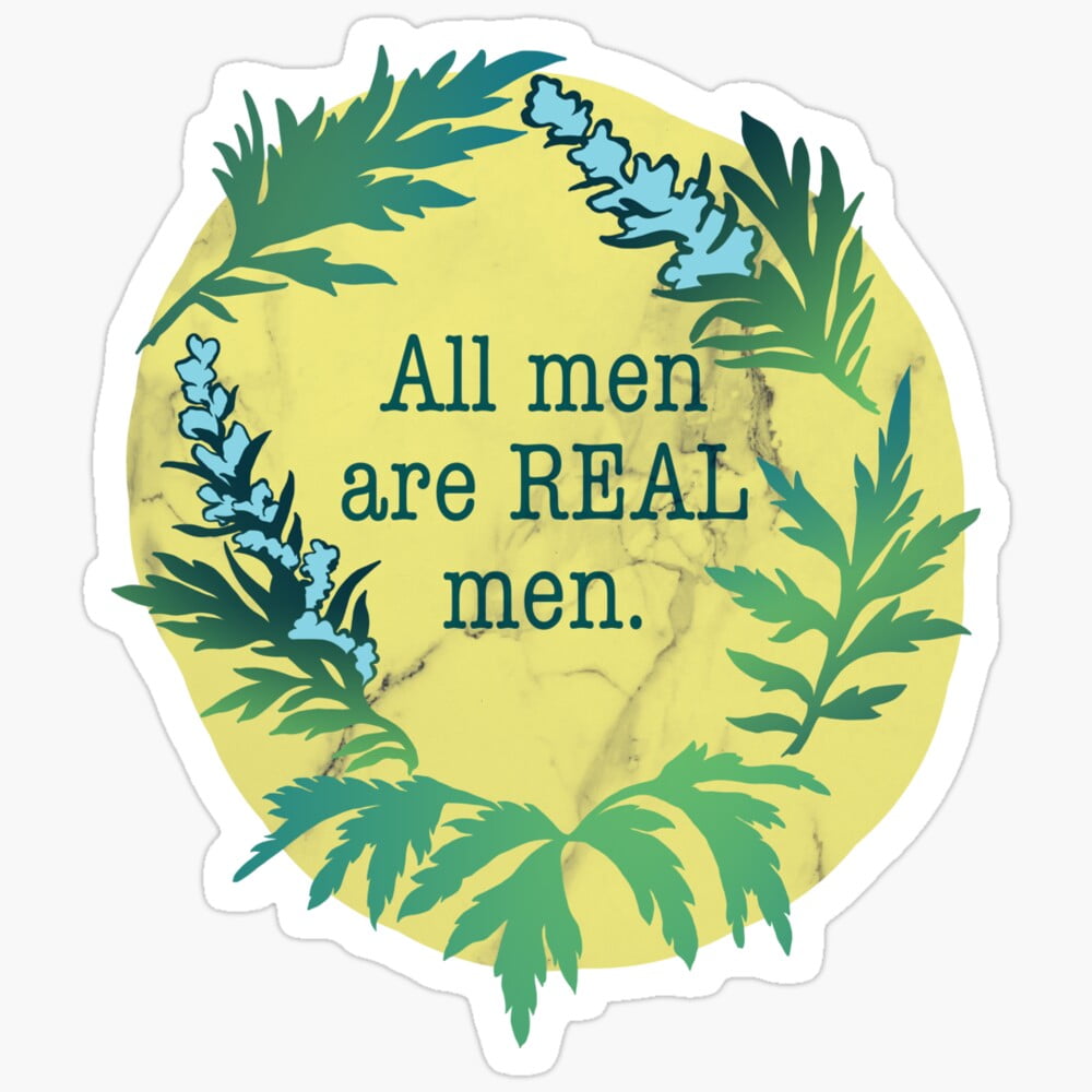 All Men Are Real Men Sticker Phone Decal Water Bottle Stickers Car ...