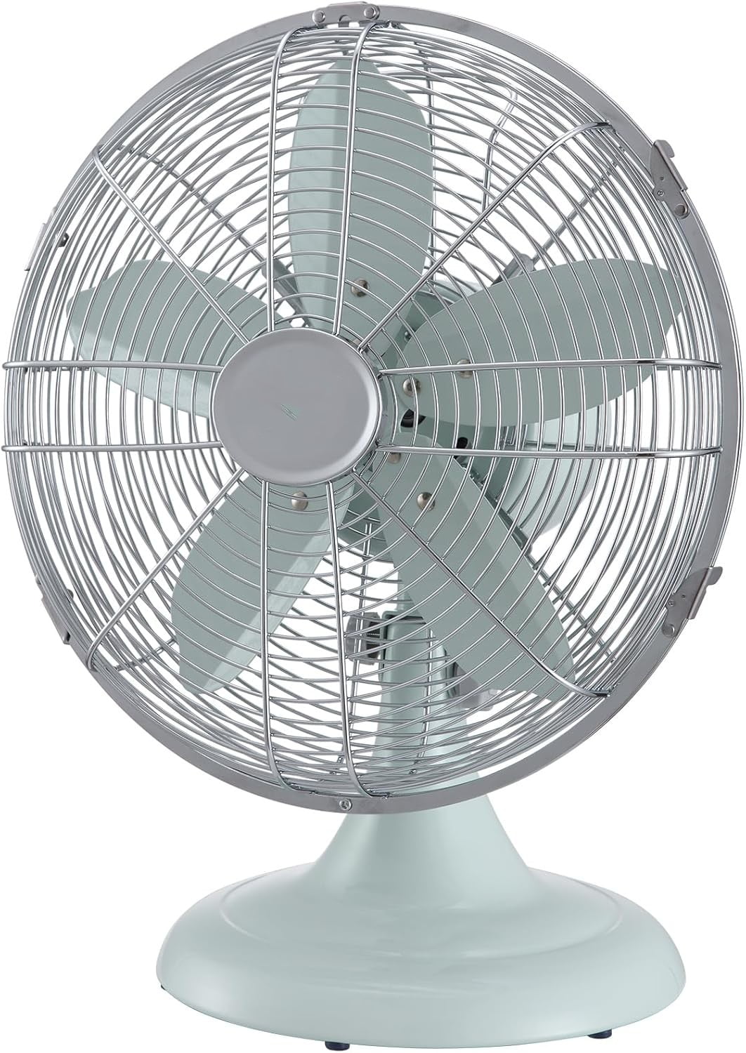 All-Metal (92604) Oscillating 12" Retro Desk Office Table Fan ...