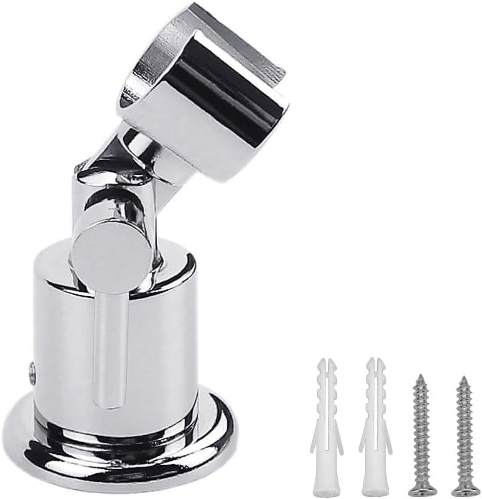 All Metal Adjustable Shower Wand Holder with Handle, Wall Mount ...