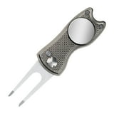 All Metal Foldable Divot Tool with Integrated Marker for Course and ...