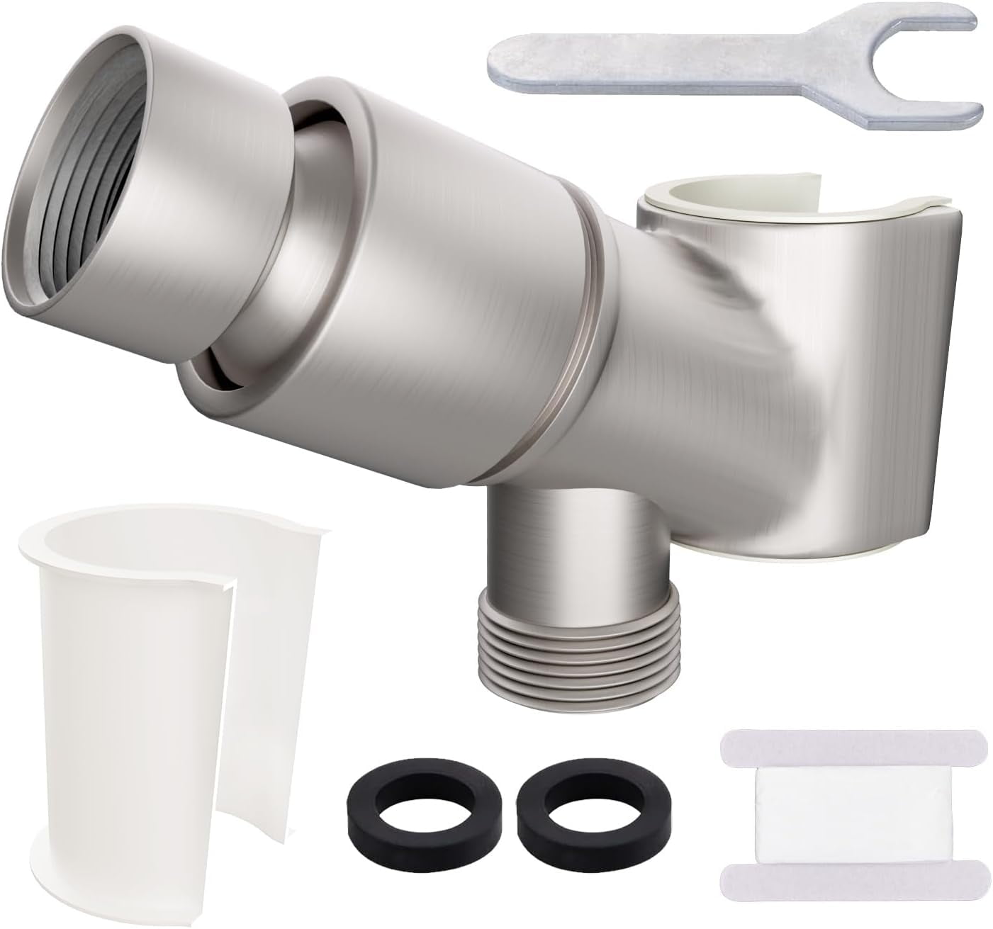 All Metal Handheld Shower Head Holder, Adjustable Wand Holder with ...