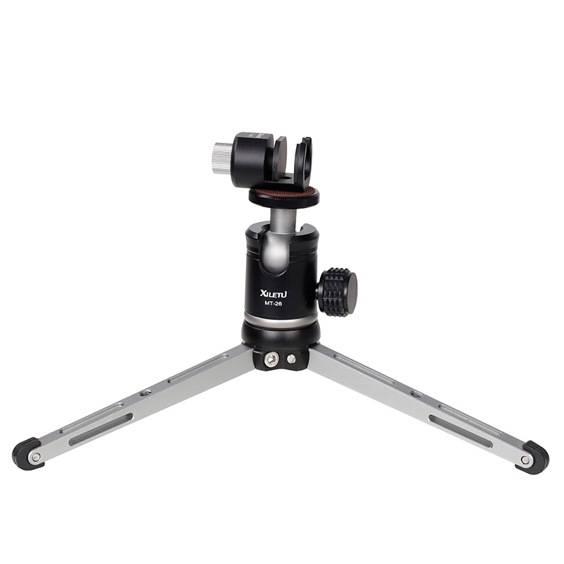 All Metal Mini Lightweight Tabletop Tripod Stand w 360 Degree Ball Head ...