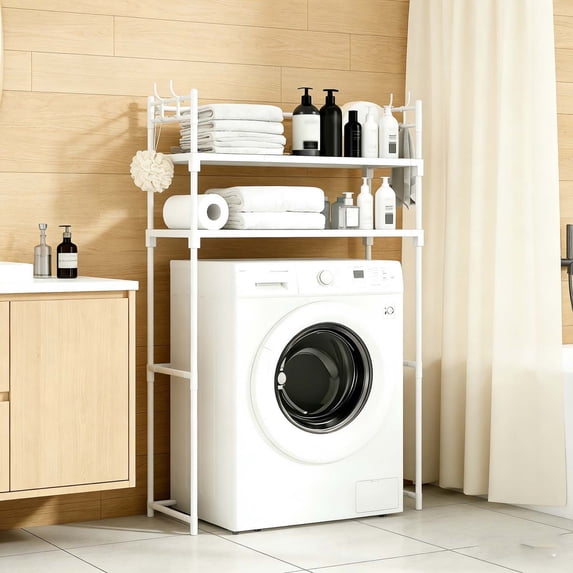 All-Metal Over Washing Machine Storage Rack, Integrated Washing Machine ...