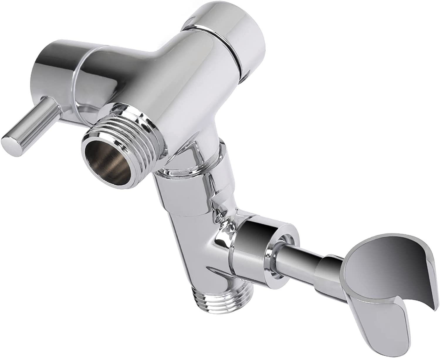 All Metal Shower Arm Diverter with Handheld Shower Mount, G1/2 3-Way ...