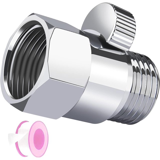 All Metal Shower Flow Control Valve: Shower Head Shut Off Valve, Brass ...