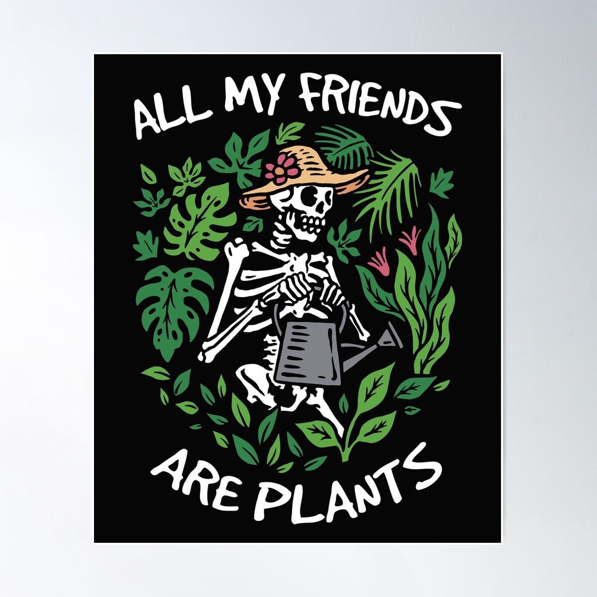 All My Friends Are Plants Poster Wall Art Modern Wall Decor For Living ...