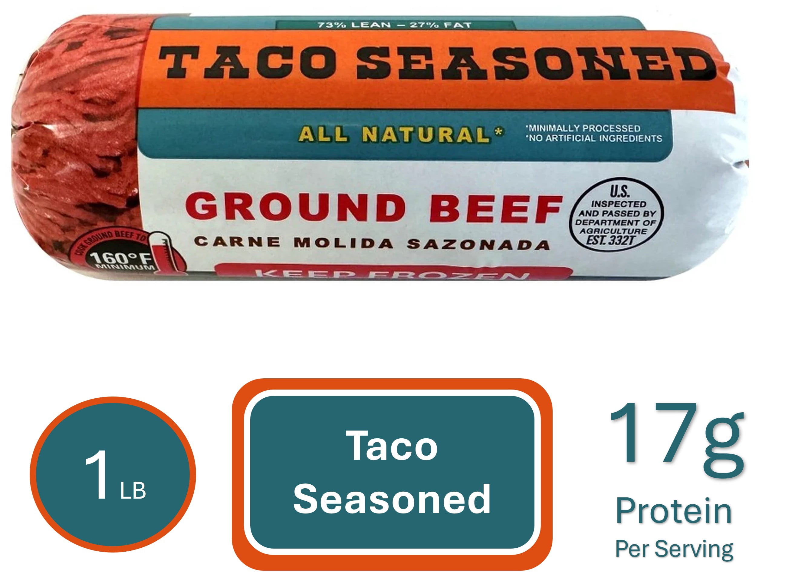 Natural Taco Beef 1lb | Beef selections for chefs - Walmart Business ...
