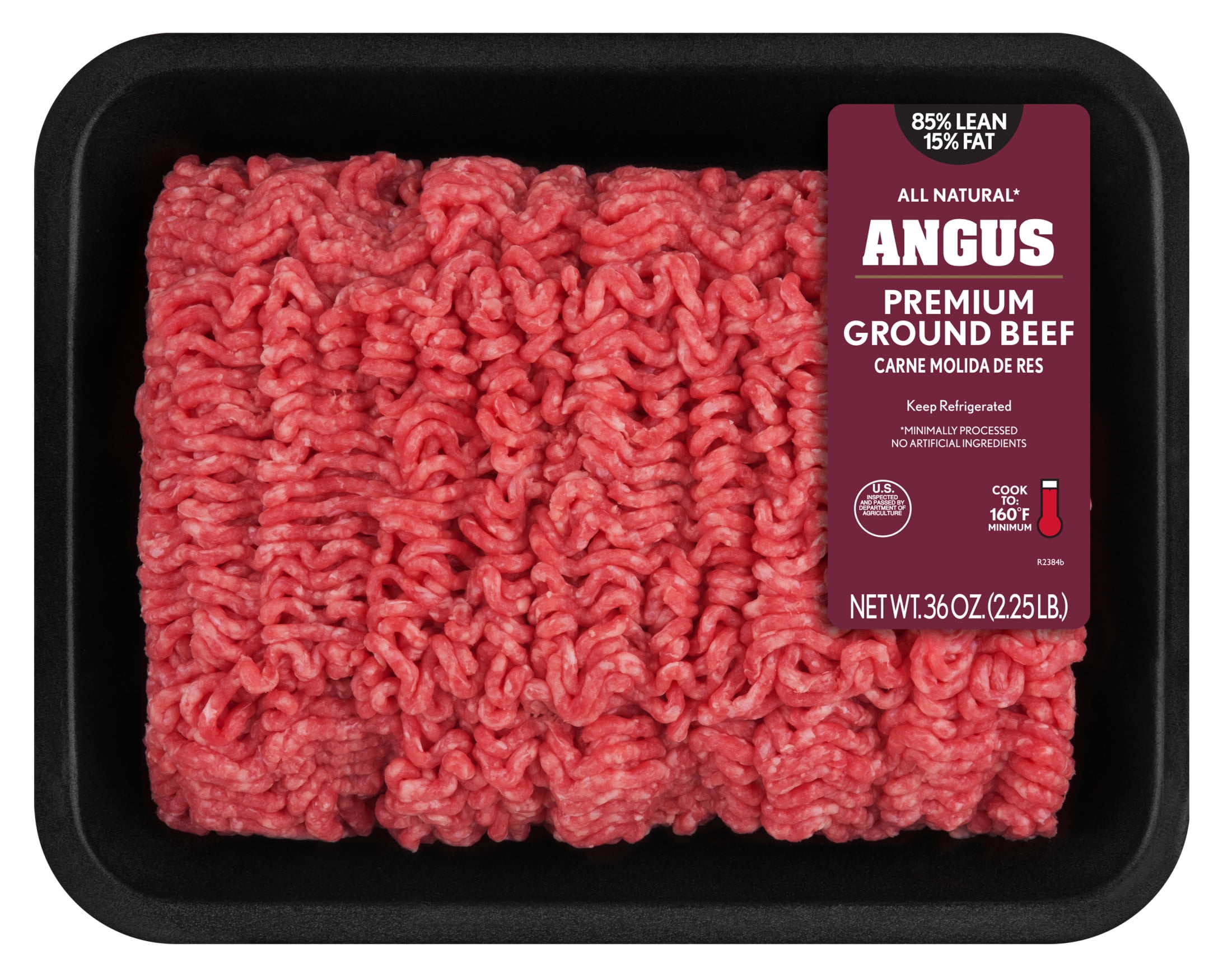 All Natural* 85% Lean/15% Fat Angus Premium Ground Beef, Tray | Fig App