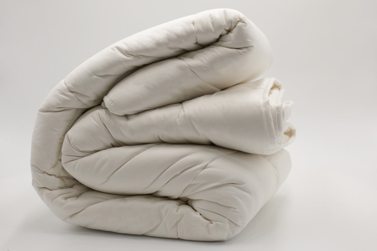 All-Natural Australian Wool Bed Comforter with Organic Cotton Covering ...