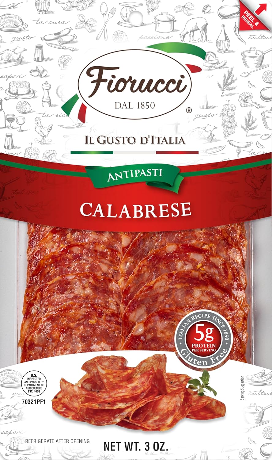 All Natural Calabrese, Nitrite & Antibiotic Free Pork, 5g of Protein, 3 ...