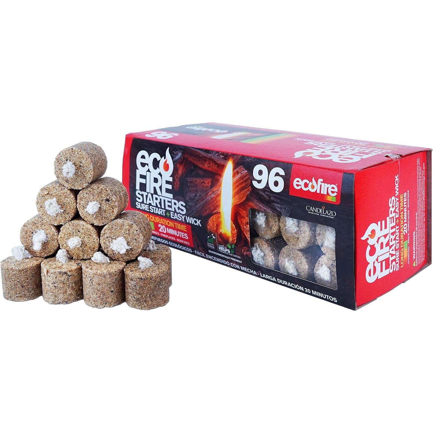 All-Natural Fire Starters for Fire Pit, Easy Lighting Wick Charcoal ...