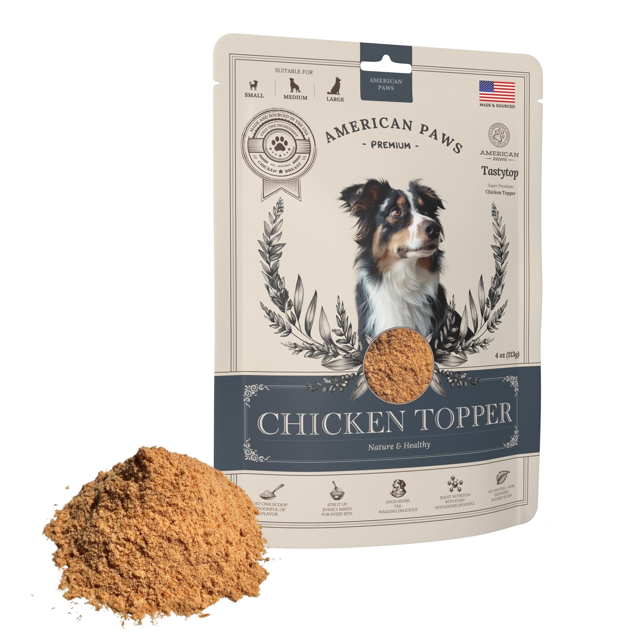 All-Natural High Protein Chicken Topper For Dogs - Pure Chicken Breast ...