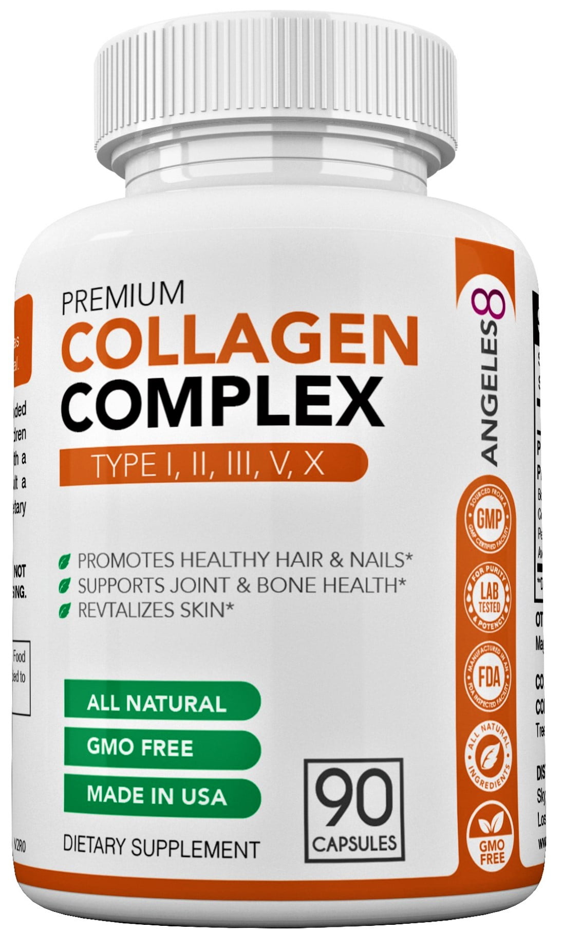 All-Natural Hydrolyzed Collagen Peptides Capsules for Skin, Joints ...