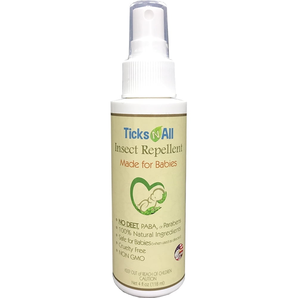Ticks-N-All Natural Baby Safe Bug Spray - Mosquito & Biting Fly ...
