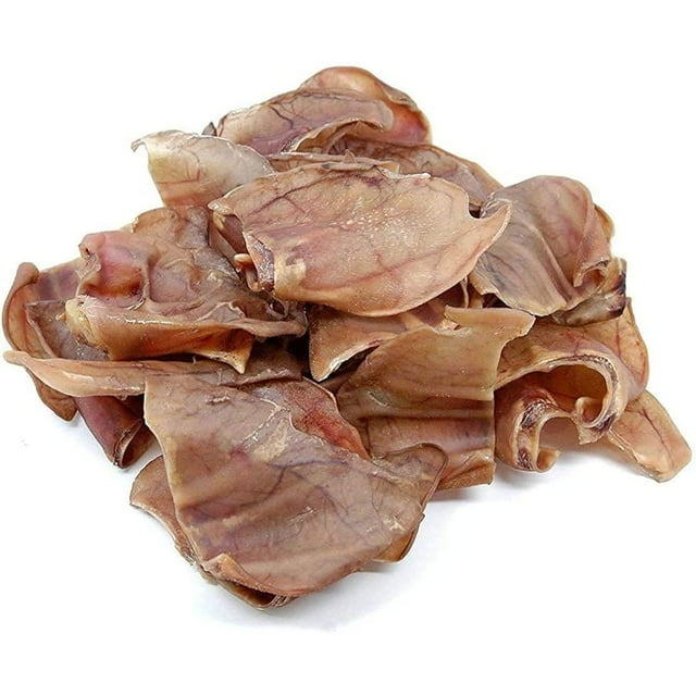 All Natural Jumbo Whole Pig Ears for Dogs (100 Pack) – 100 Natural Pork ...
