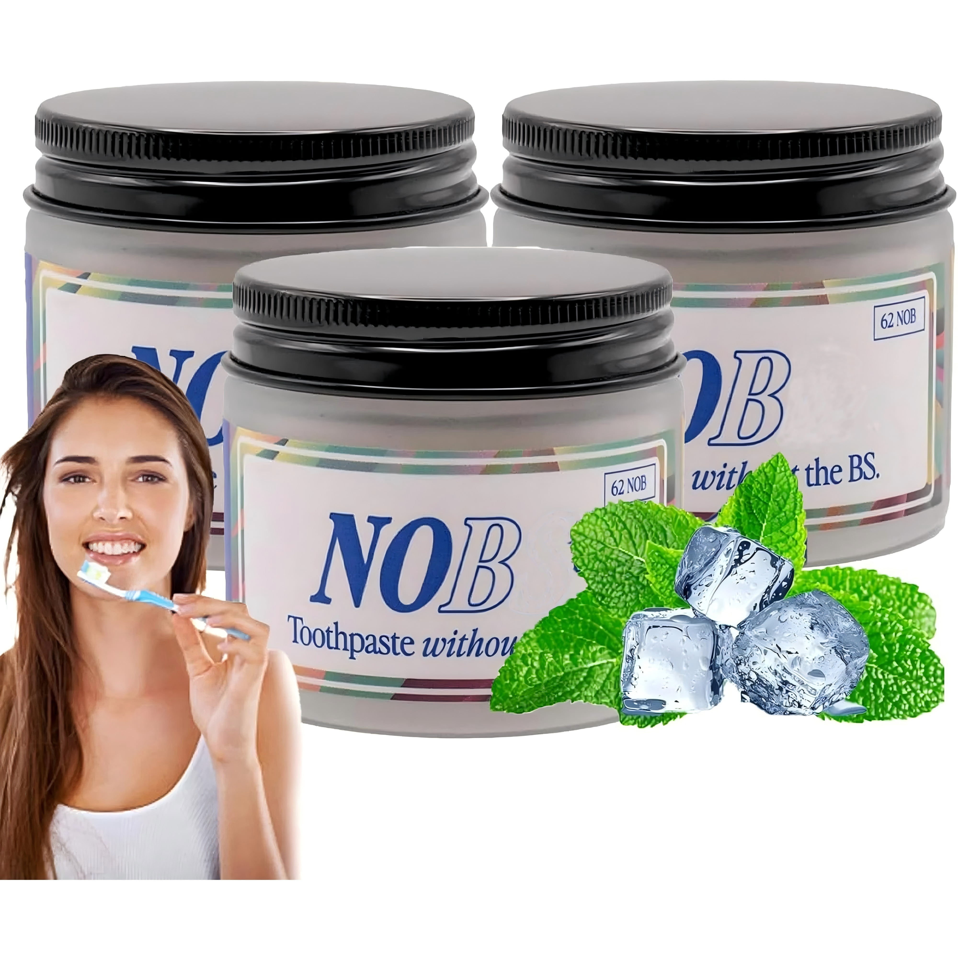 All-Natural Mint Chewable Toothpaste – Remineralizing Formula, Fluoride ...
