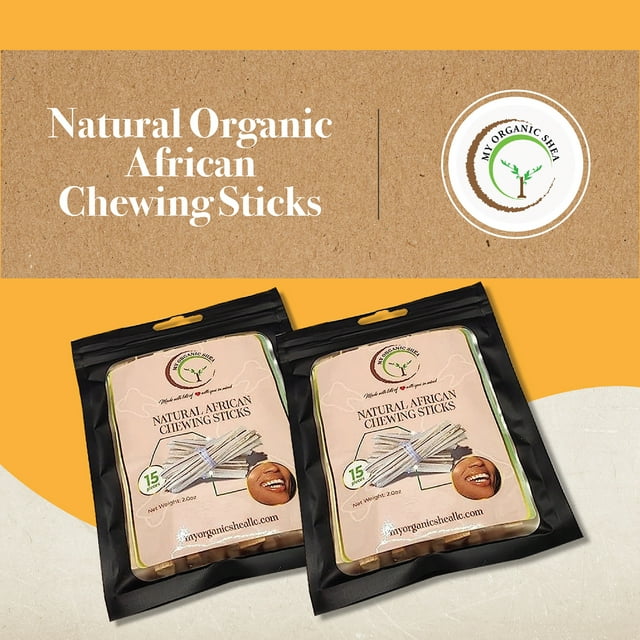 All Natural Organic African Chewing Sticks, 15pcs Per Pack by My ...