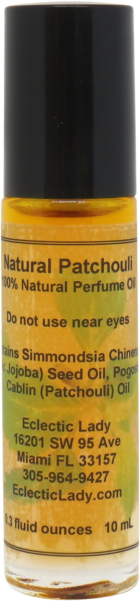 All Natural Patchouli Perfume Oil, 0.3 Oz Portable Roll-On Fragrance ...
