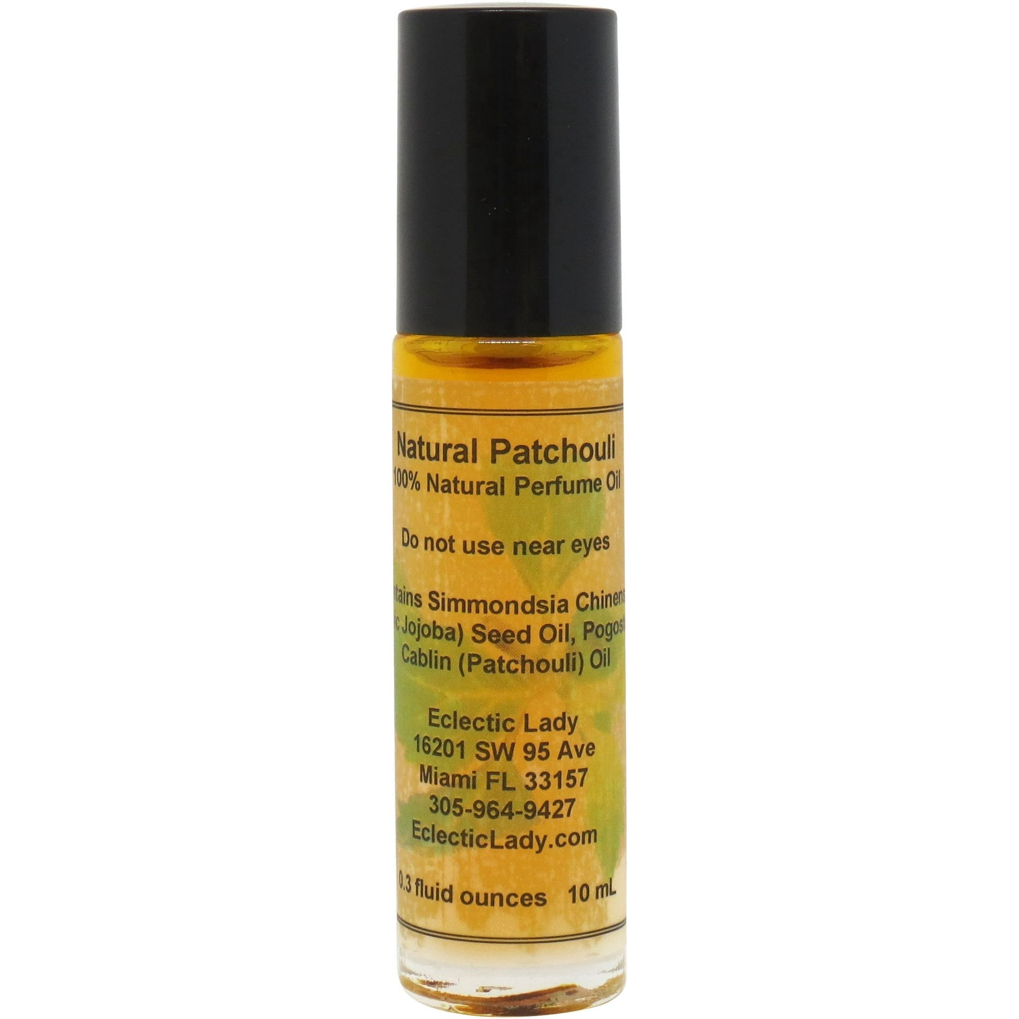 All Natural Patchouli Perfume Oil, 0.3 Oz Portable Roll-On Fragrance ...