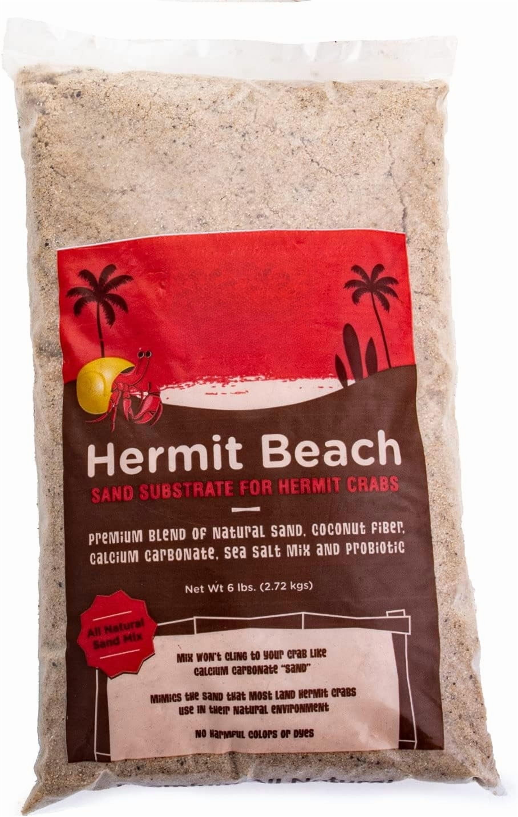 All Natural Premium Hermit Crab Sand Substrate, Sand Mixture with ...