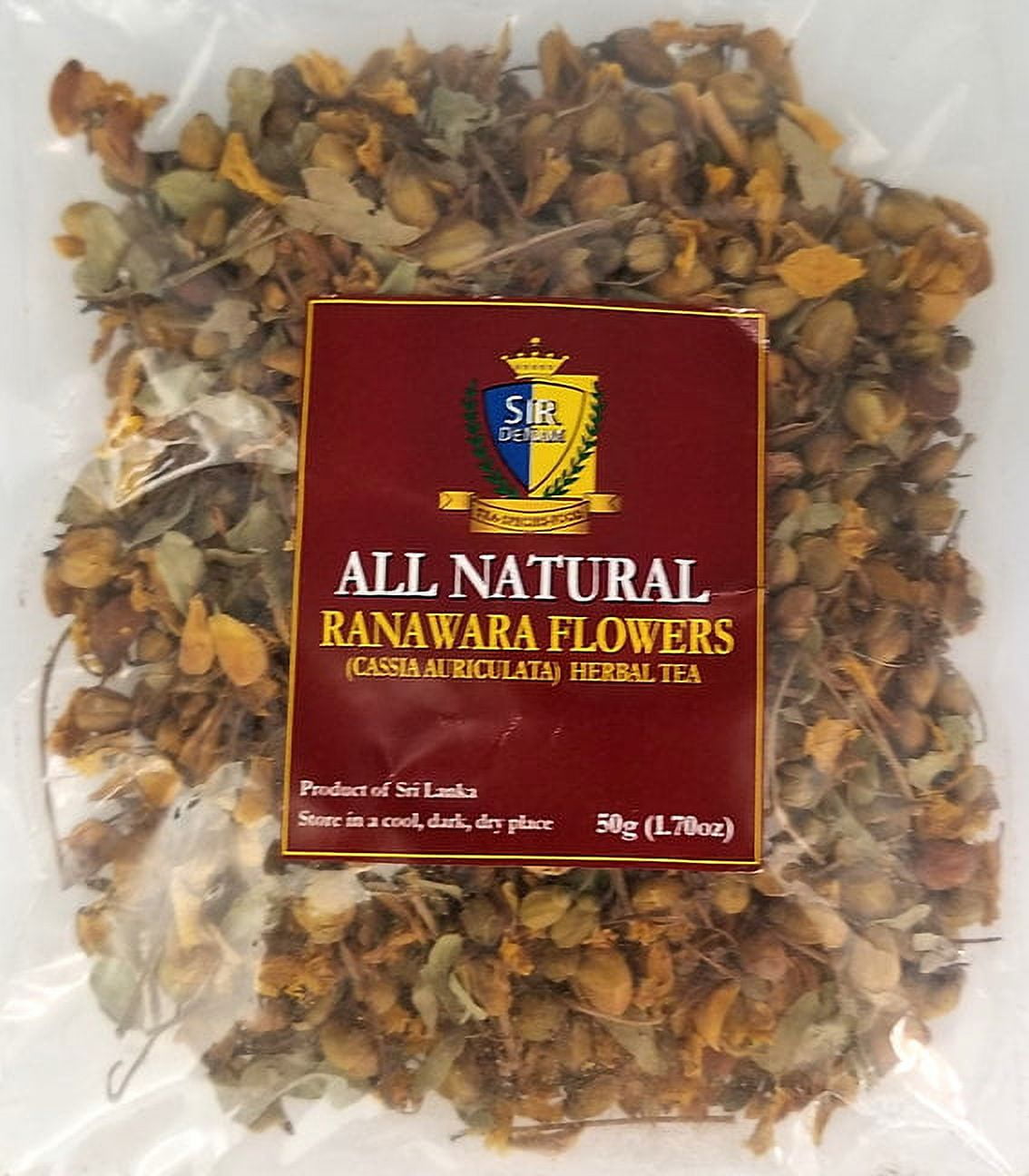 All Natural Ranawara Flowers (Cassia Auriculata) Herbal Tea (50g ...