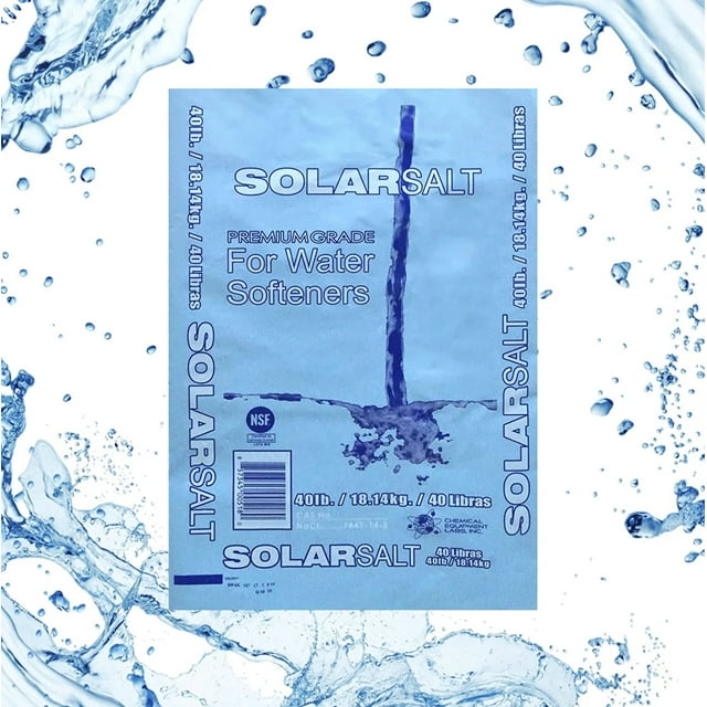 All Natural Solar Salt, Premium Grade Water Softener Salt, 50lb Bag ...