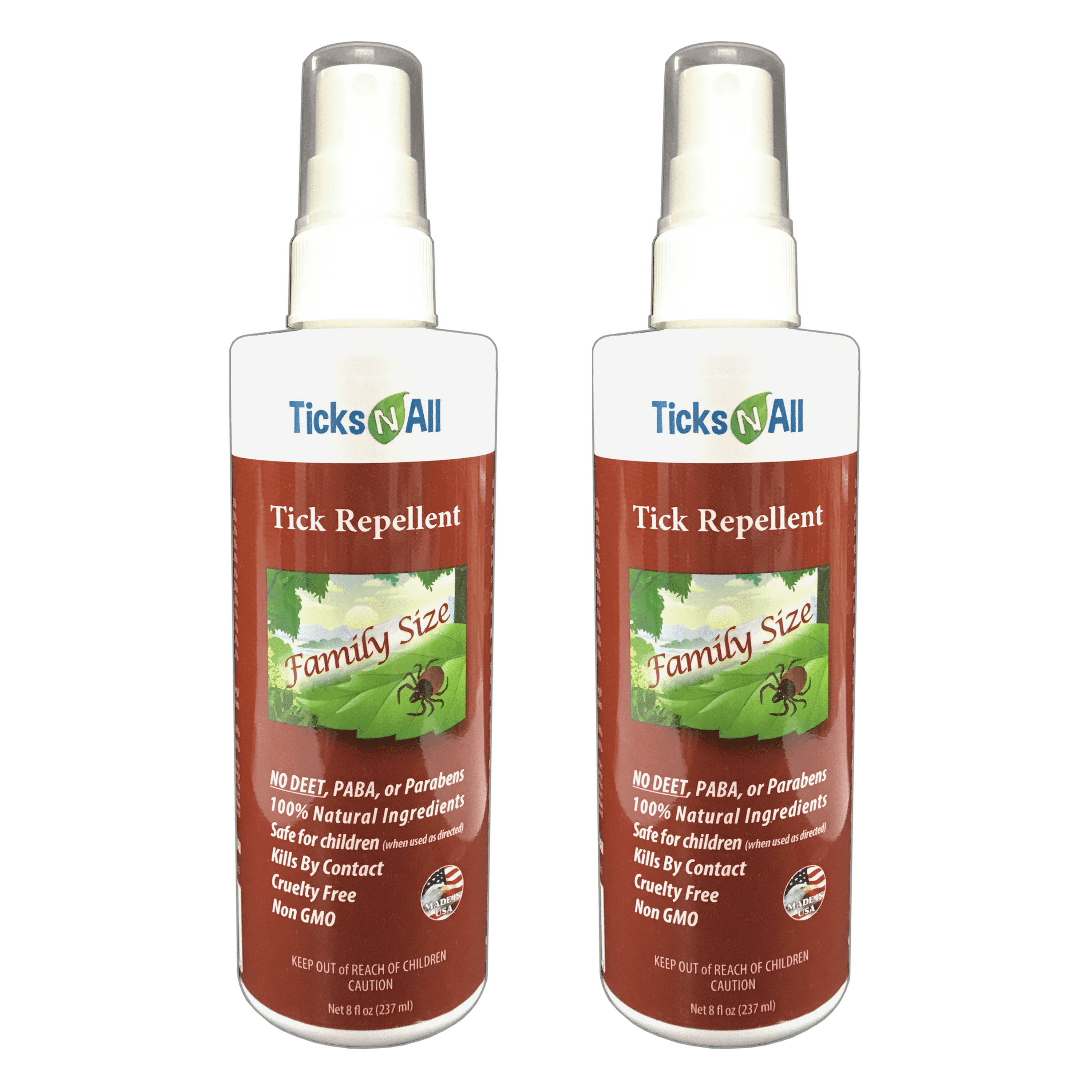 Ticks-N-All All Natural Tick Repellent, Human Safe, Insect Anti Bug ...