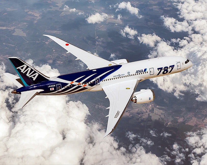 All Nippon Airways Boeing 787 Dreamliner - 20x30 Inch Glossy Laminated ...