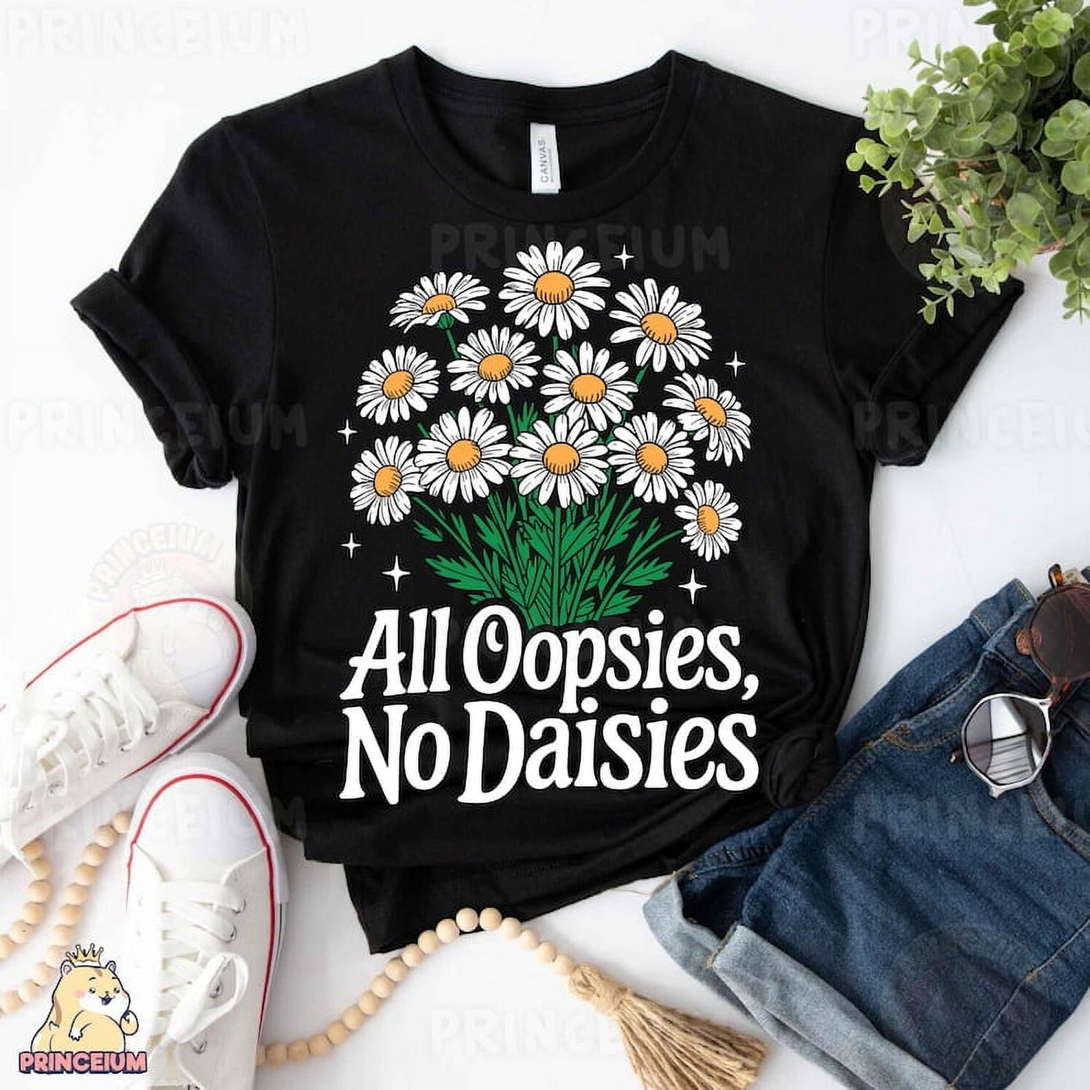 All Oopsies No Daisies T-Shirt, Funny Floral Shirt, Daisy Bouquet Shirt ...