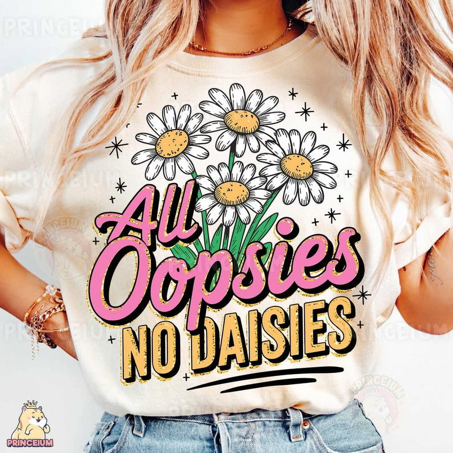 All Oopsies No Daisies T-Shirt, Funny Floral Shirt, Retro Daisy Shirt ...