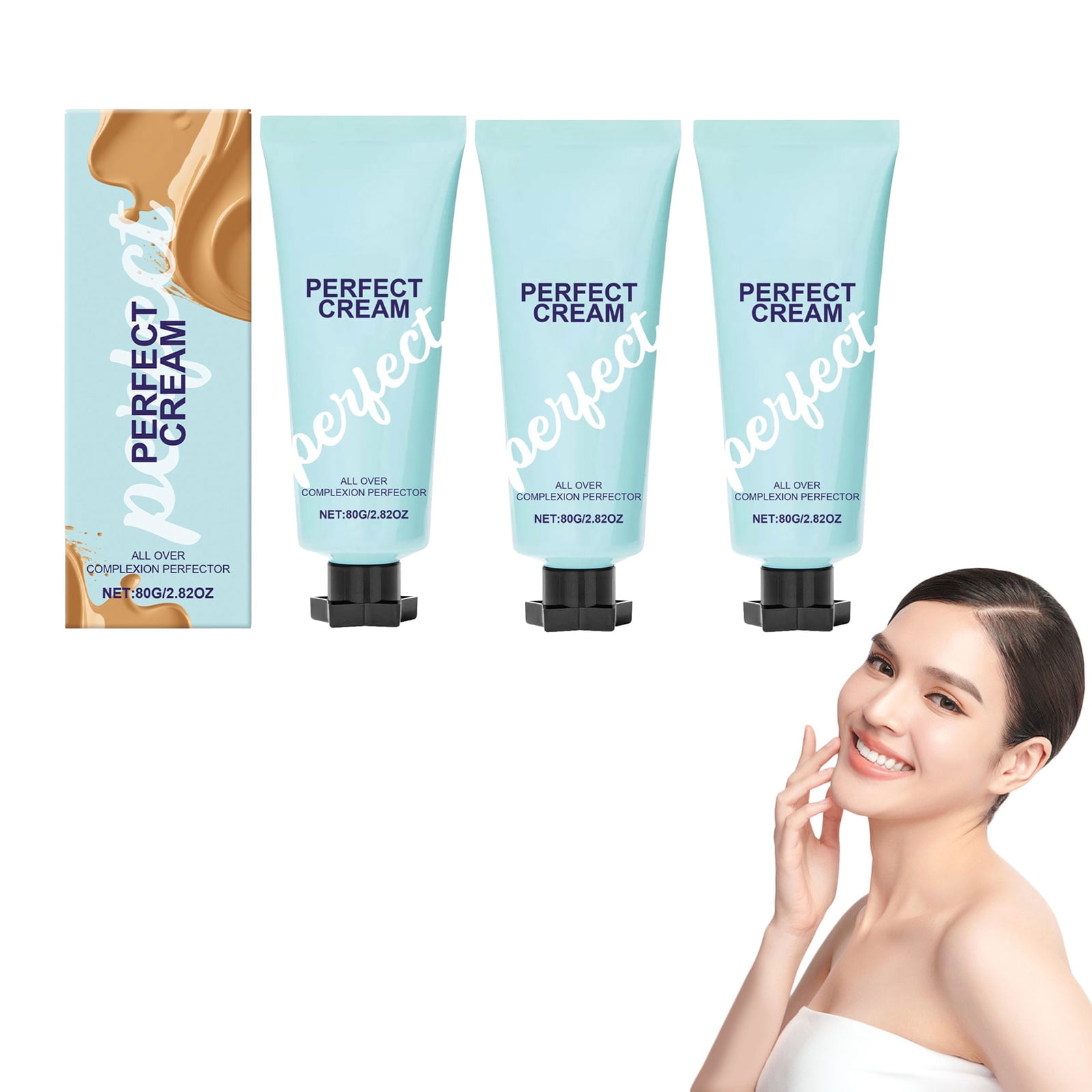 All-Over Complexion Perfector, Long-Lasting Cc Cream Foundation, Waterproof & Transfer-Resistant ...