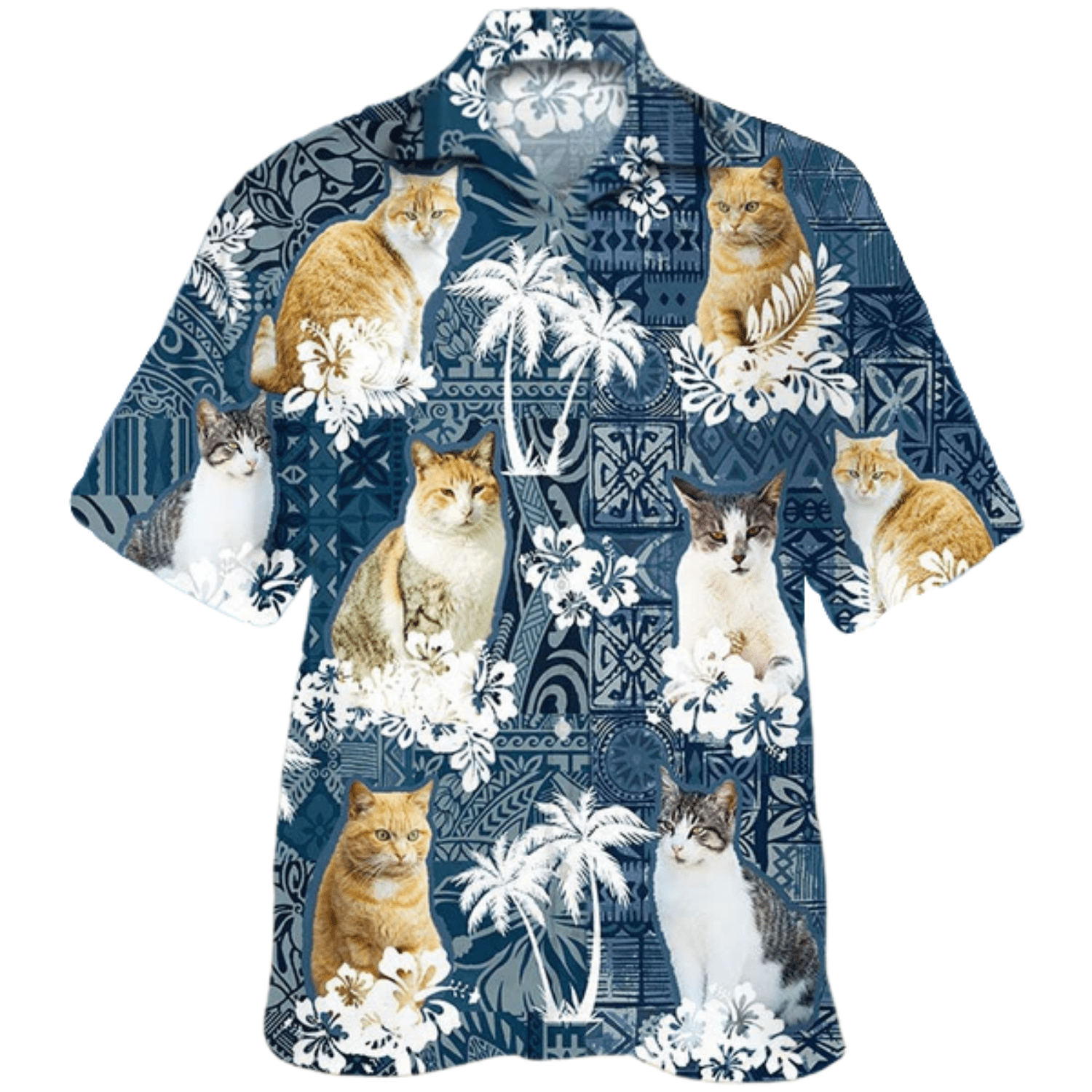 All Over Print Cat Hawaiian Beach Shirt For Men And Woman, Summer Aloha ...
