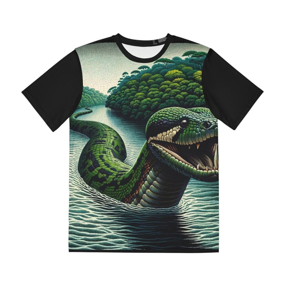 All Over Print Giant Anaconda Peruvian Amazon River Snake Nature Forest ...