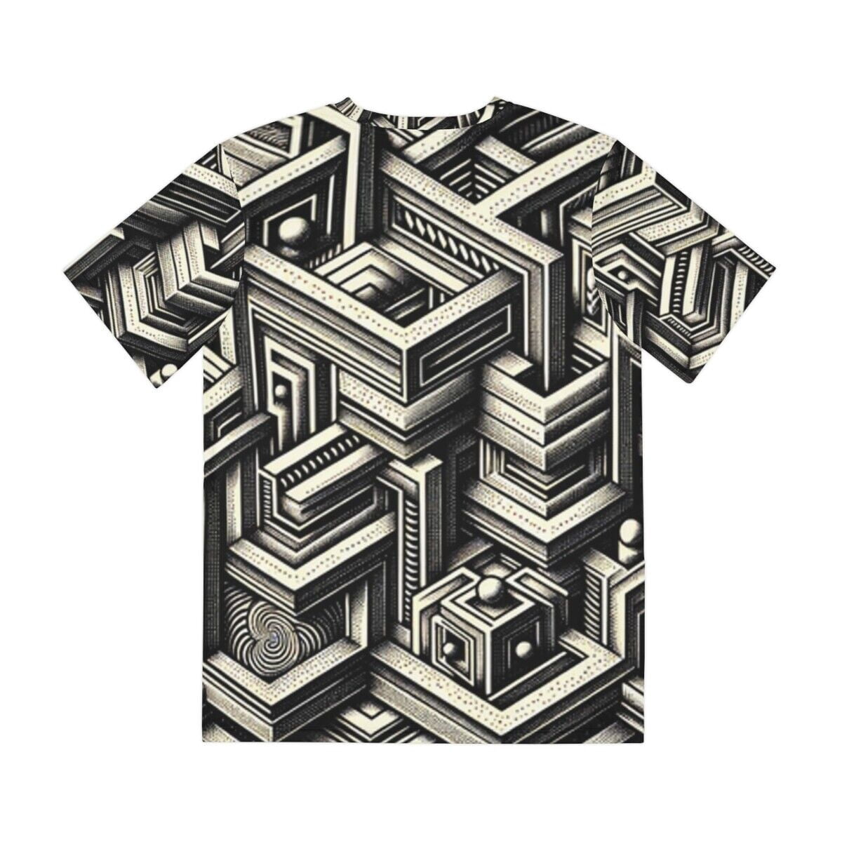All Over Print Optical Illusion Trippy Psychedelic Art Distorted Maze ...