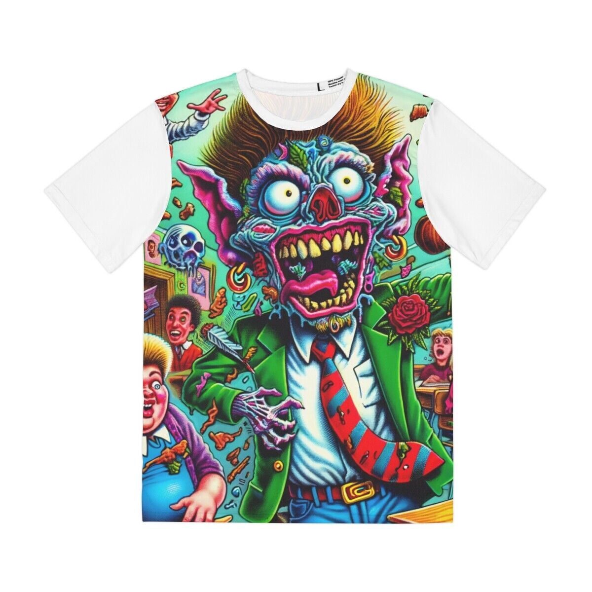 All Over Print Retro Style 80s Cartoon Gross High School Teacher ...
