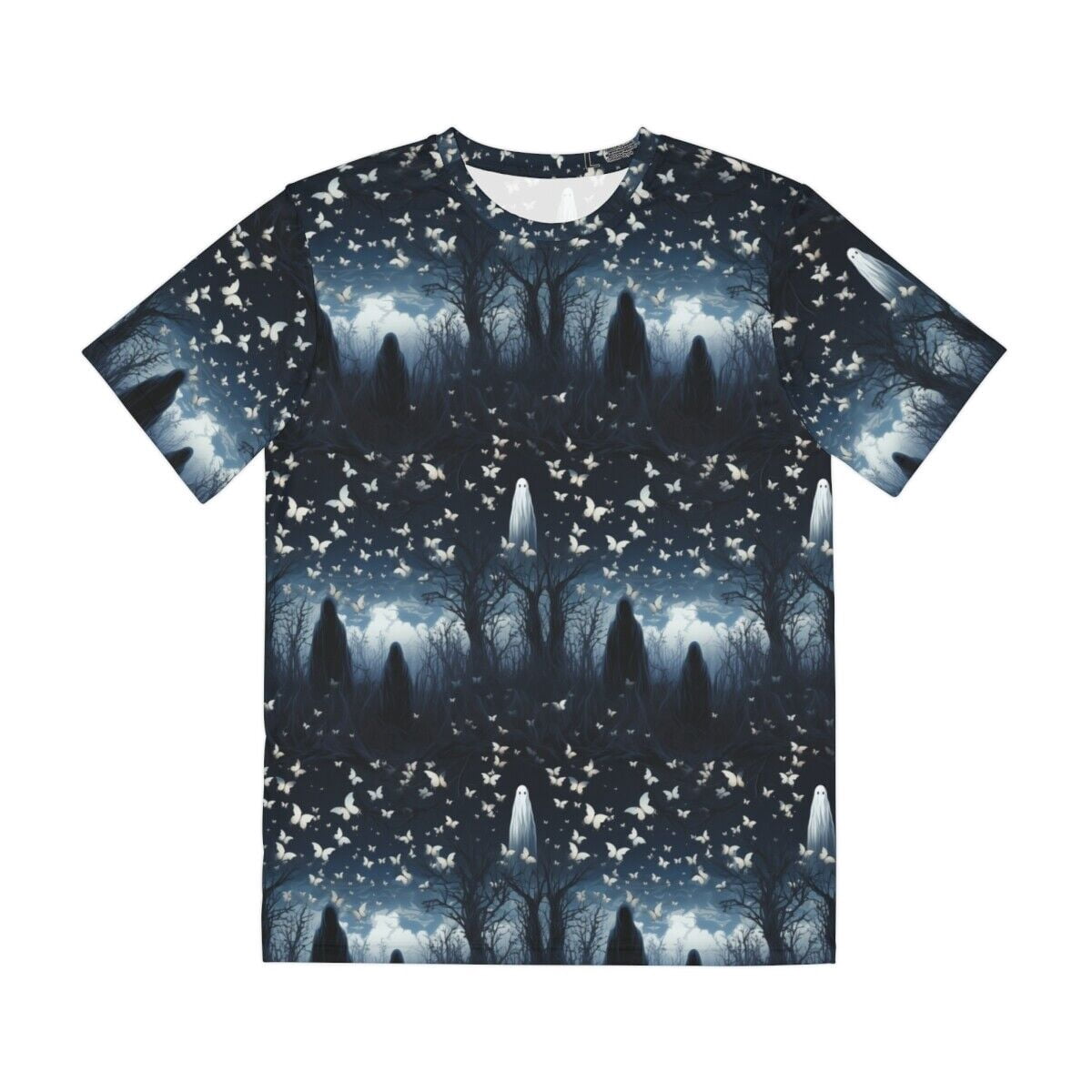 All Over Print Unisex Halloween Ghost Butterflies Gothic Scary Reaper ...