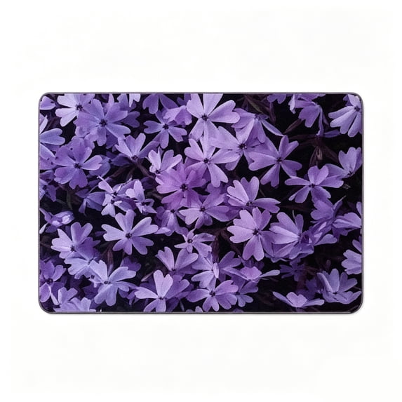 All Over Purple Flower Floor Mat Fresh Floral Home Rug - Walmart.com