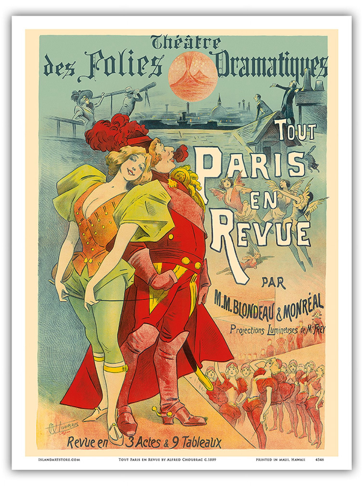 All Paris in the Revue - Théâtre des Folies Dramatiques - by M.M ...