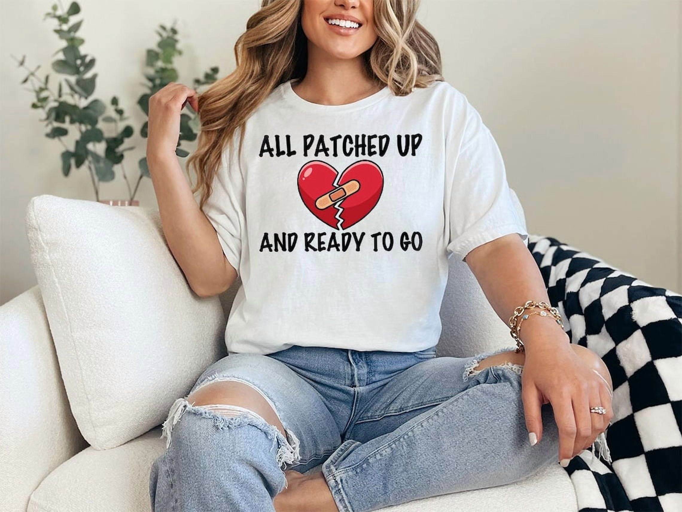 All Patched Up And Ready To Go Shirt, Heart Surgery Shirt, Surgery ...