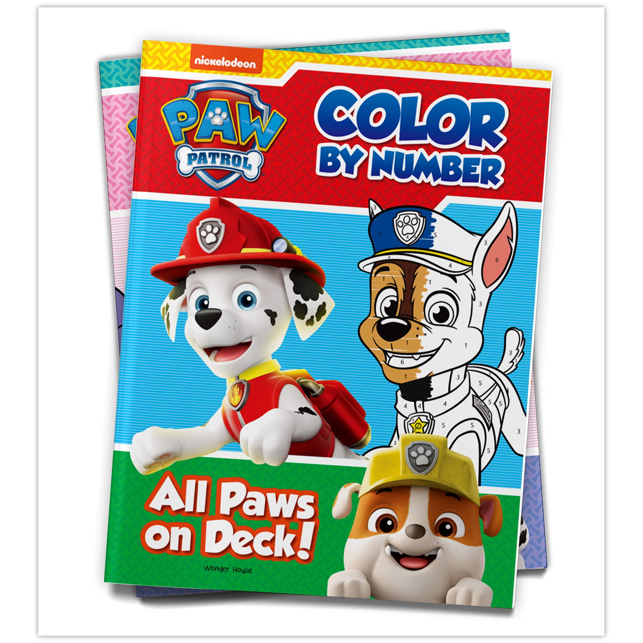 All Paws on Deck: Paw Patrol, Color By Number Activity Book by Wonder ...