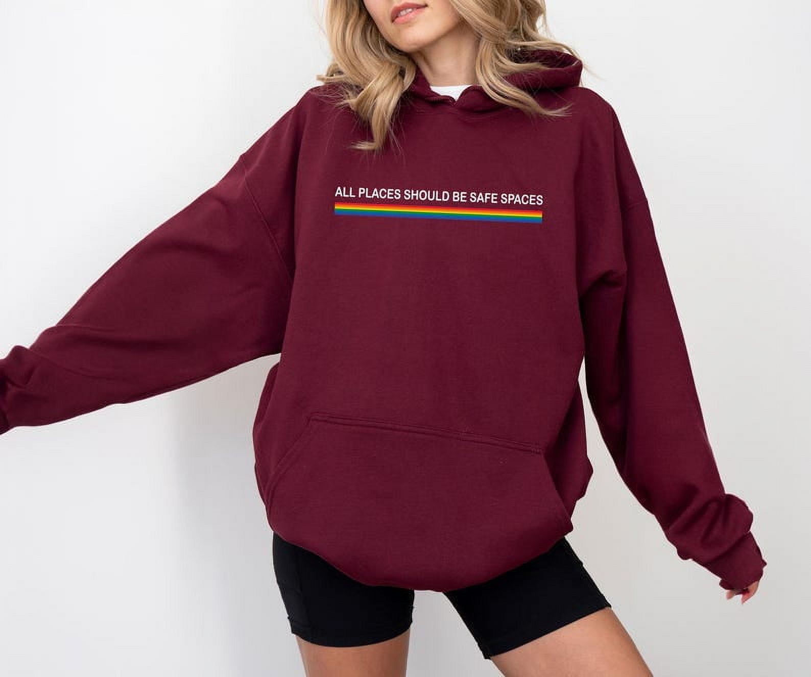All Places Should Be Safe Spaces Sweatshirt, Human Rights Shirt, LGBT ...