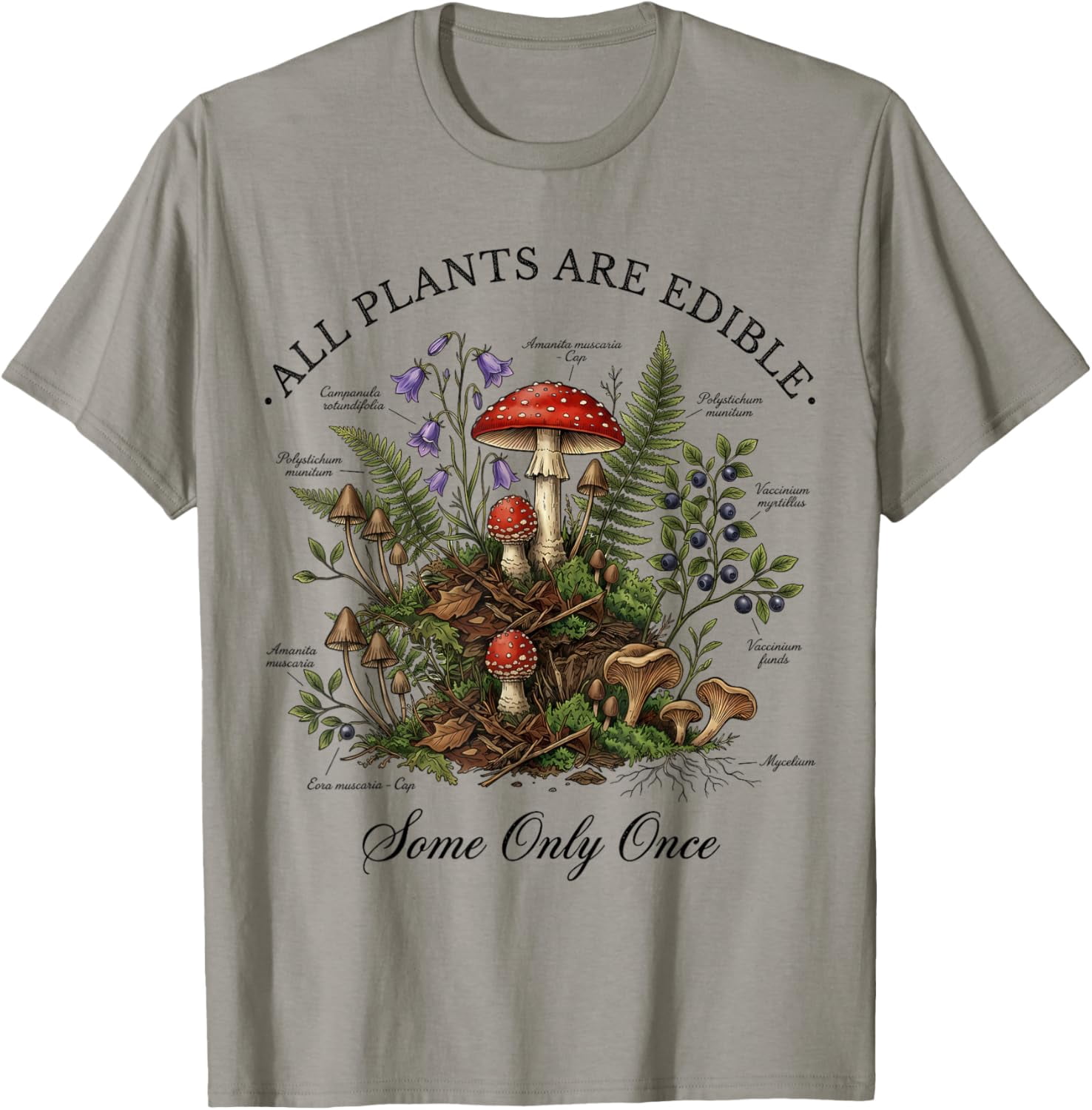 All Plants Are Edible Some Only Once Funny Botany Gardeners T-Shirt ...