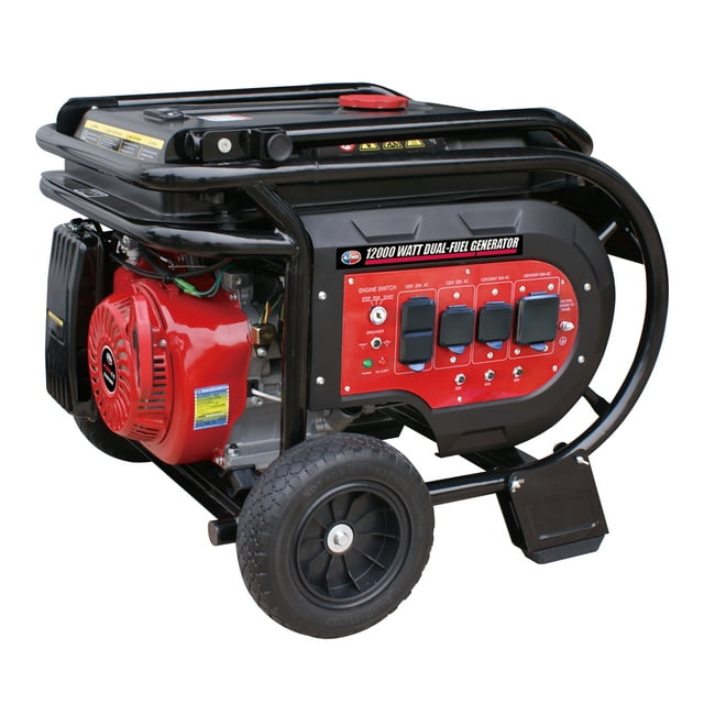 All Power Heavy Duty 12000 Watt Dual Fuel Portable Generator with ...