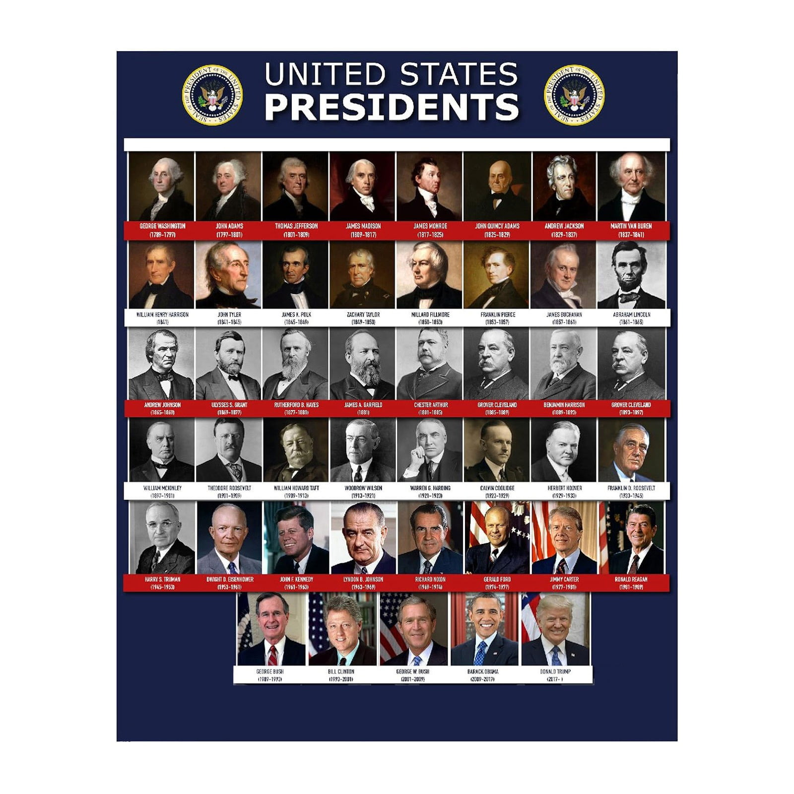 All Presidents Of The United States Of America 47th 2nd Term Super ...