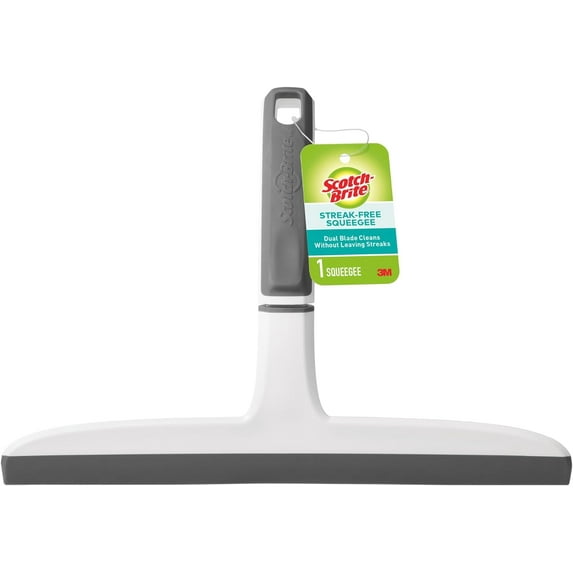 All-Purpose 10 Inch Dual Blade Streak-Free Squeegee, Safe on Mirrors ...
