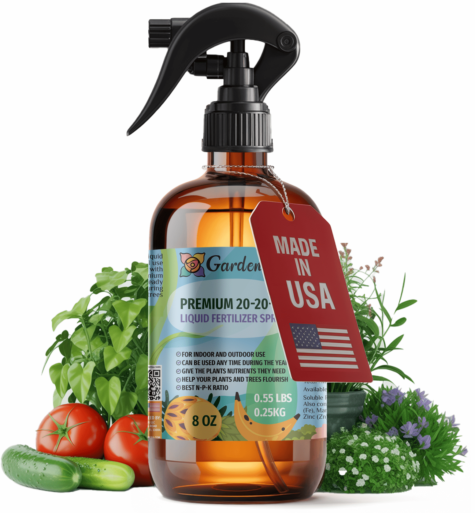 𝐏𝐑𝐄𝐌𝐈𝐔𝐌 All-Purpose 20-20-20 Liquid Fertlizer Spray - Increases ...