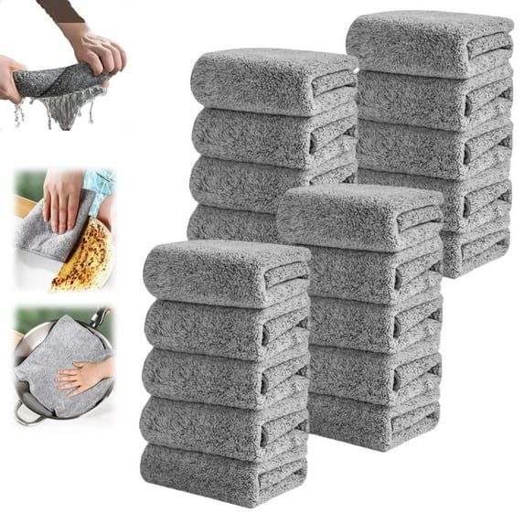 All-Purpose Bamboo Charcoal Cloths, Bamboo Charcoal Fiber Cloth, Ultra ...