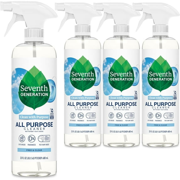 All Purpose Cleaner, Biodegradable Formula, Free & Clear, 23 oz (Pack ...